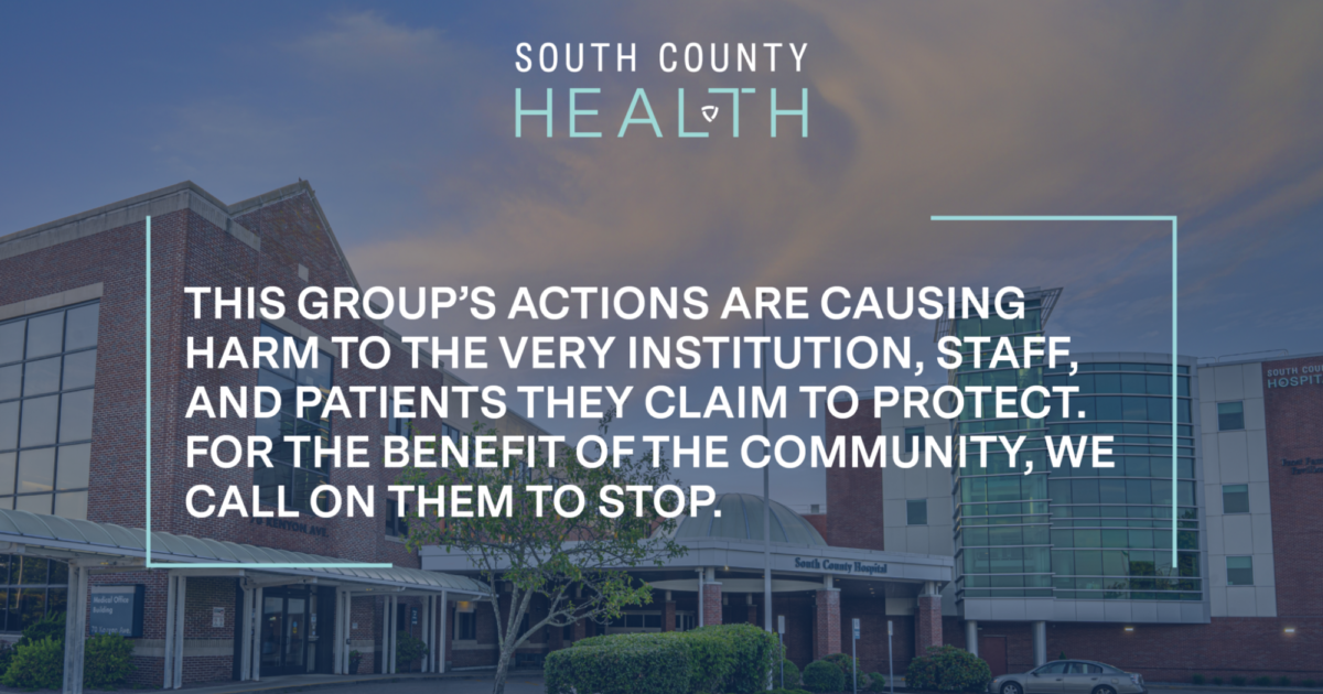 South County Health | A Message to the Community
