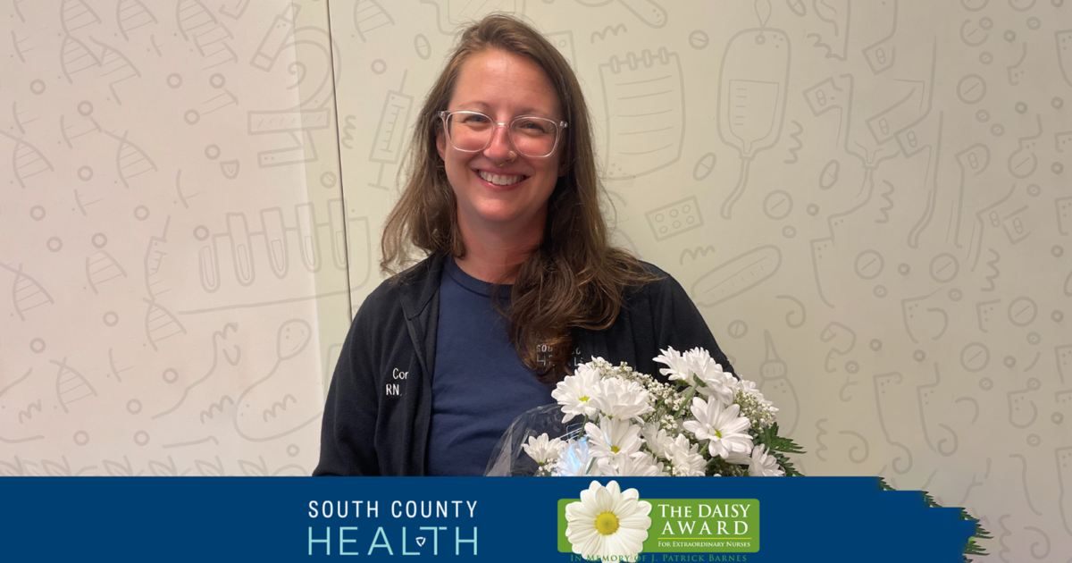 South County Health | Corey Cook, RN, receives second DAISY Award